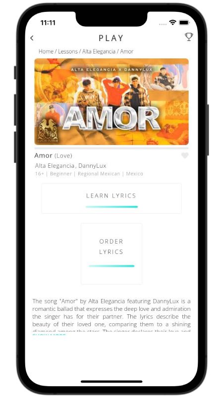 Alta Elegancia Amor Lyrics English Translation