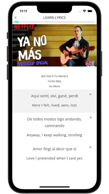 Go! Vive A Tu Manera Ya No Más Lyrics English Translation