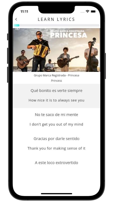 Grupo Marca Registrada Princesa Lyrics English Translation