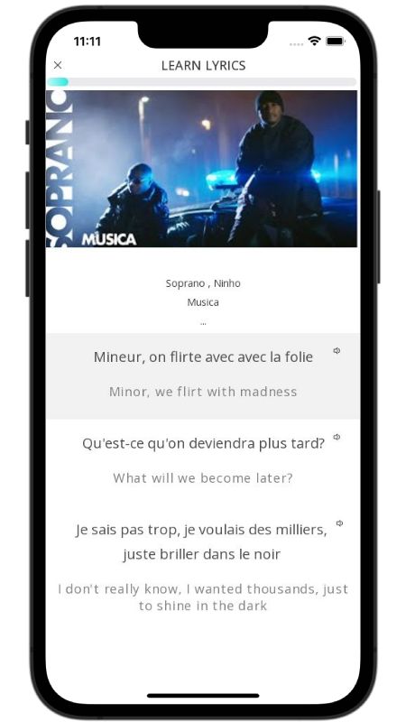 Soprano Musica Lyrics English Translation